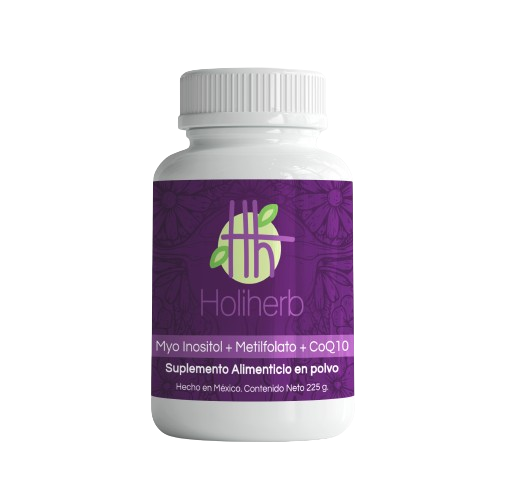Nueva Fórmula - Myo Inositol + Metil Folato + COQ10 | HoliHerb